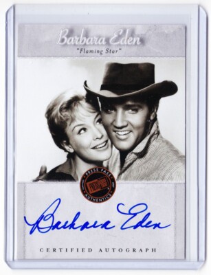 Barbara Eden 2007 Press Pass Elvis Is Autograph Card! Signature Auto ...