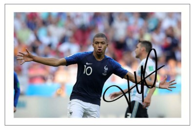 KYLIAN MBAPPE FRANCE WORLD CUP 2018 SOCCER SIGNED AUTOGRAPH PHOTO PRINT ...
