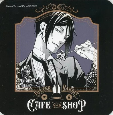 Coaster Sebastian Michaelis Rose Original Black Butler Label Bitter ...