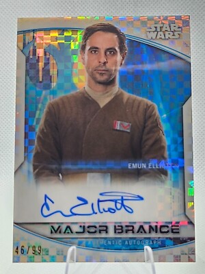 2020 Star Wars Chrome Perspectives EMUN ELIOTT as MAJOR BRANCE AUTO #46 ...