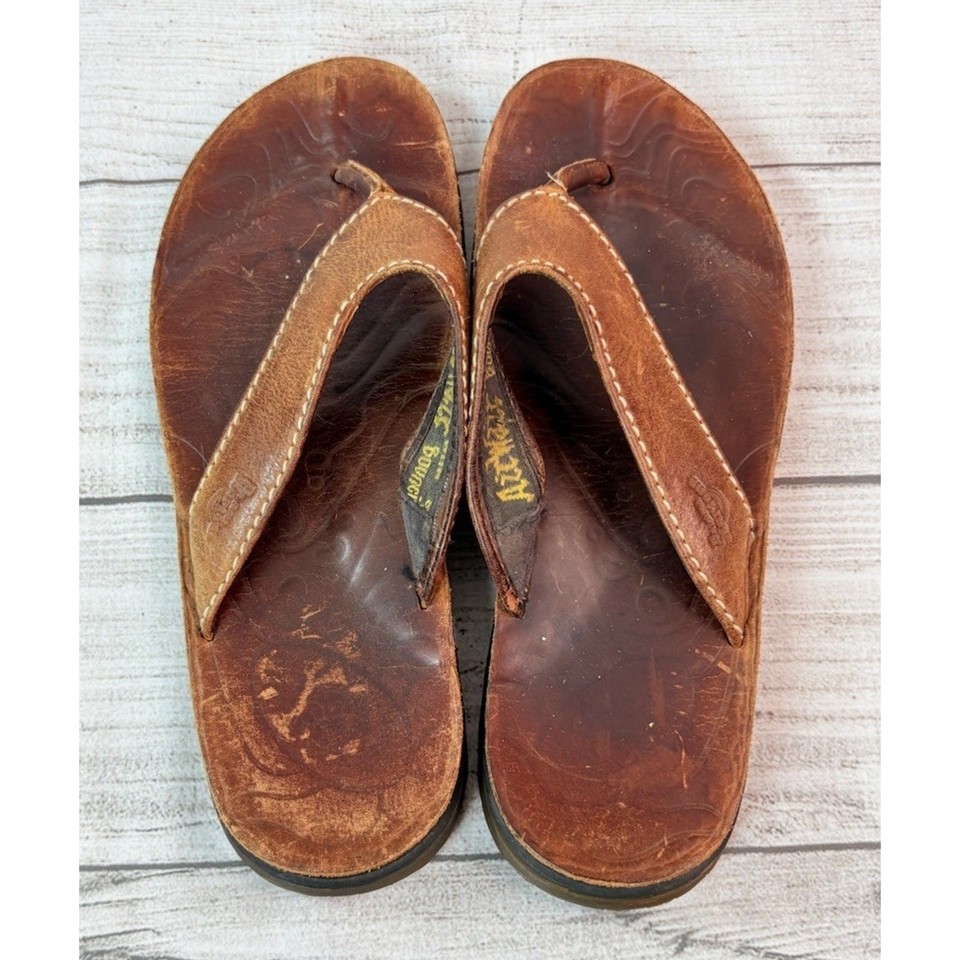 Dr Martens Vintage Mens Leather Air Wair Thong Flip Flop Sandals 2A92 ...