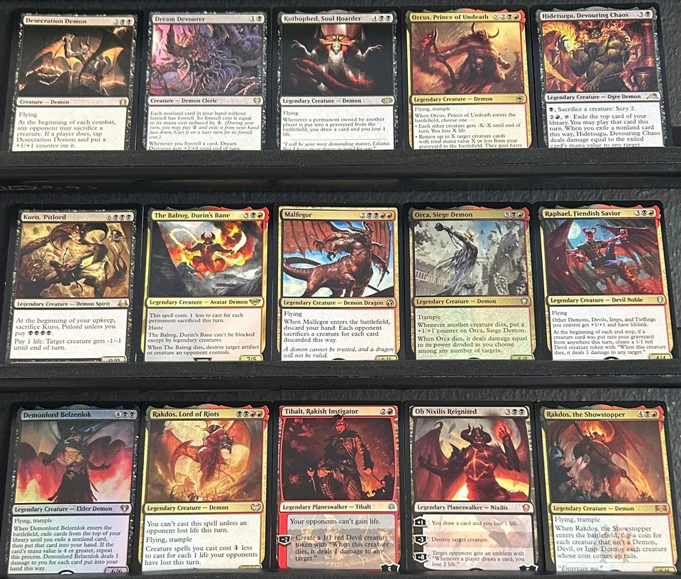 ***Custom Commander Deck*** Rakdos the Showstopper - Demons - EDH Magic ...
