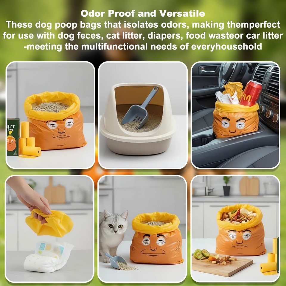NEW 2026 Poop Bags for Dog,60 Count The Most Presidential Poop Bag Ever ...