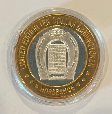 Binion's HORSESHOE $10 Gaming Token .999 Fine Silver Sam Boyd's Las ...