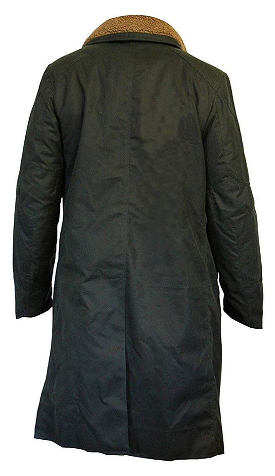 Blade Runner 2049 Coat Ryan Gosling Officer K Black Cotton Trench Long ...