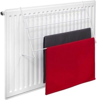 4 Bar Over Radiator Airer Dryer Clothes Drying Rack Rail Towel Holder ...
