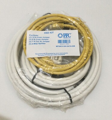 PPC, HSD kit, MFG# CH-SIK-DATA-02. Data Cable Kit Coax jumper 2-way ...