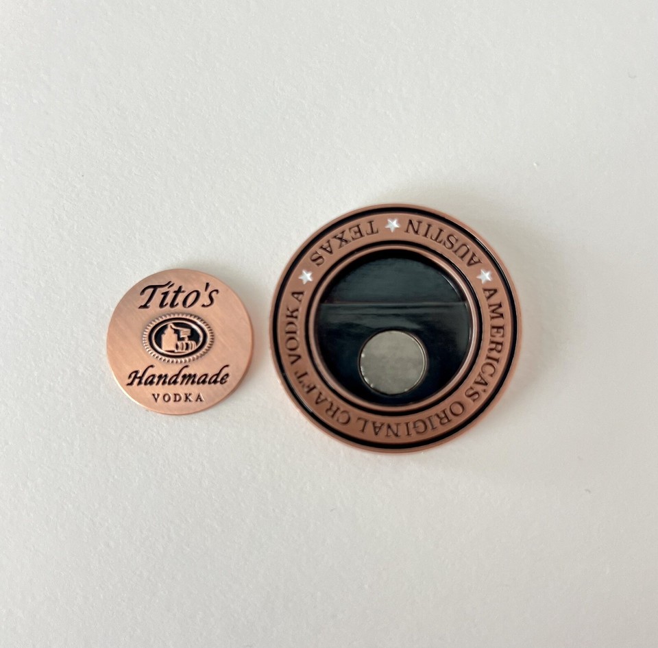 Tito's Vodka Copper Magnet Golf Ball Marker Coin Medallion Sports | eBay