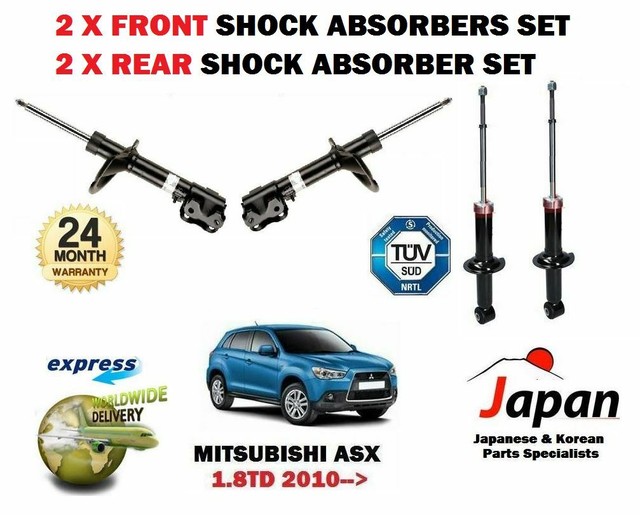 FOR MITSUBISHI ASX 2010-> 2X FRONT 2X REAR LEFT RIGHT SHOCK ABSORBER ...