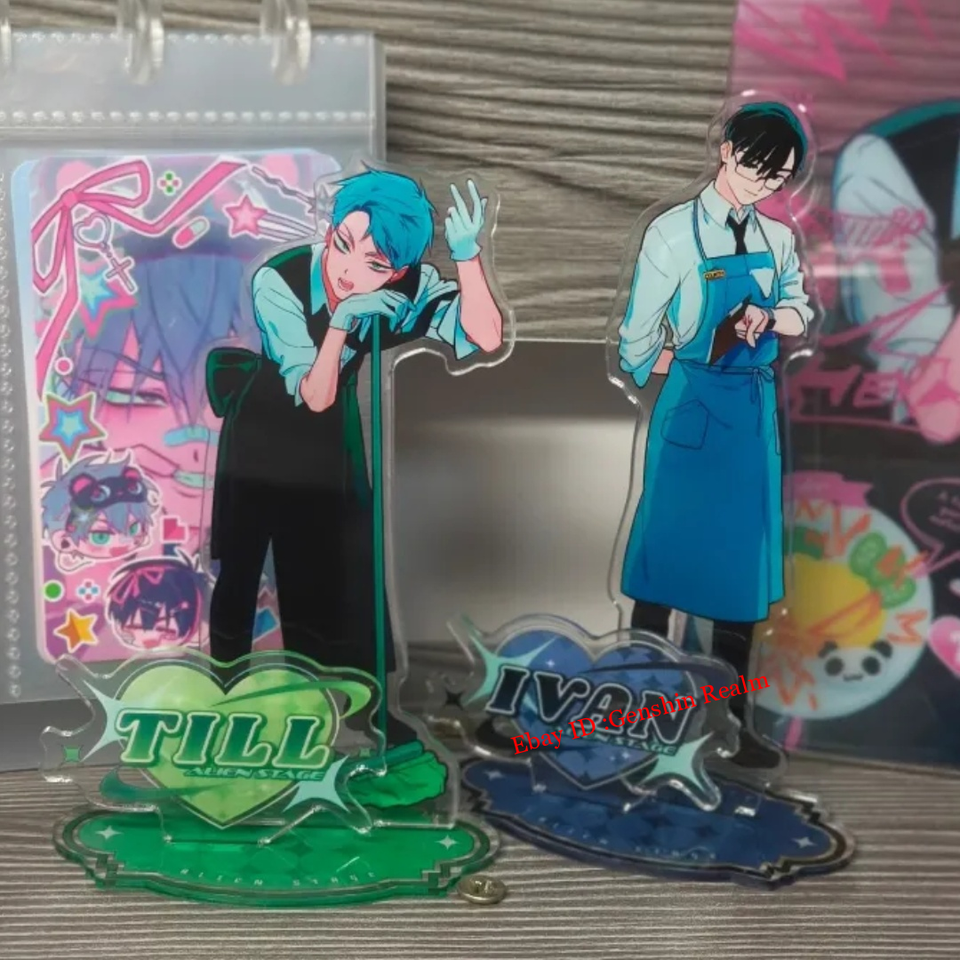 2Pcs/Set Alien Stage Ivan/Till Acrylic Desktop Stand Figure Collection ...