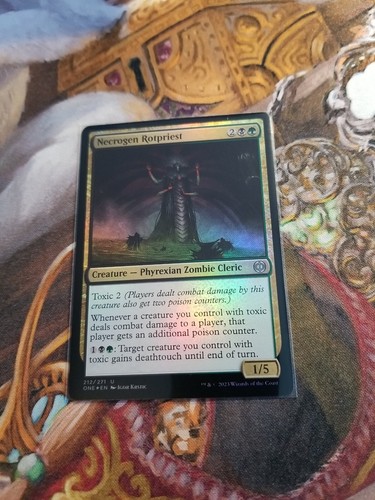Necrogen Rotpriest Foil Uncommon MTG Phyrexia - Pack Fresh - | eBay