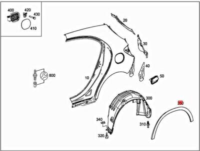 Genuine MERCEDES BBDC X156 Cover bumper area 1568851300 | eBay
