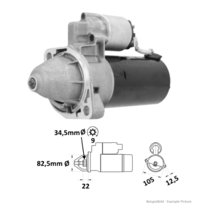 AKS4017 Starter for Deutz KHD F2L511 F2L411 JW... New Version ...