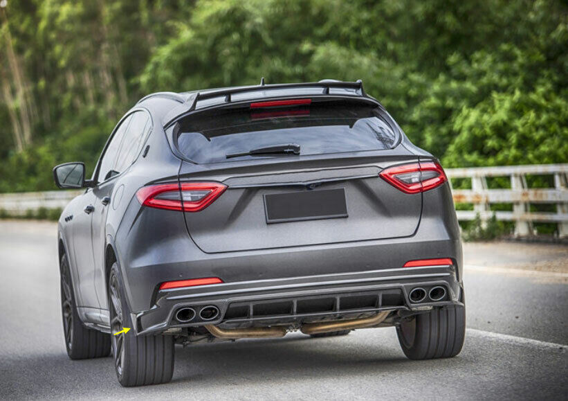For Maserati Levante 2017-2023 Carbon Fiber Rear Bumper Lip Diffuser ...