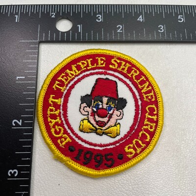 Vtg 1995 Shrine Shriner EGYPT TEMPLE SHRINE CIRCUS WORKER Florida Patch ...