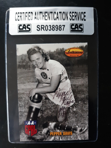 Pepper Davis GPBL 1993 Ted Williams #118 Autographed Slabbed ...