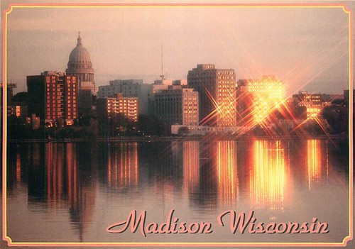Postcard Madison Skyline from Lake Mendota, Madison, Wisconsin | eBay