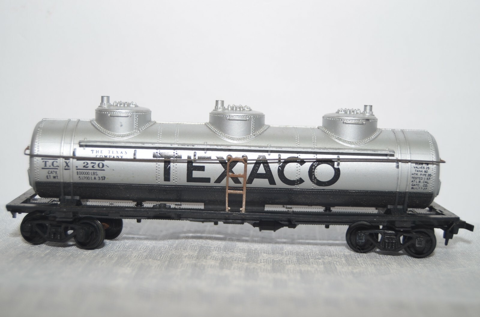 VTG Model Train Car 3 Dome Texaco TCX 270 Tanker HO Electric Train ...