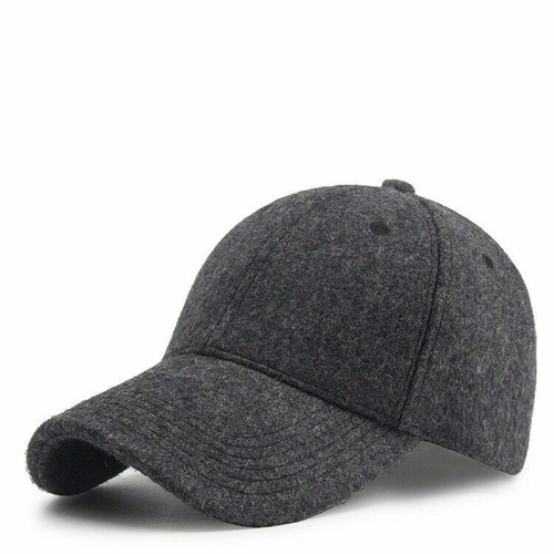 Women Men Unisex Baseball Cap Wool Hat Loose Sport Outdoor Adjustable ...