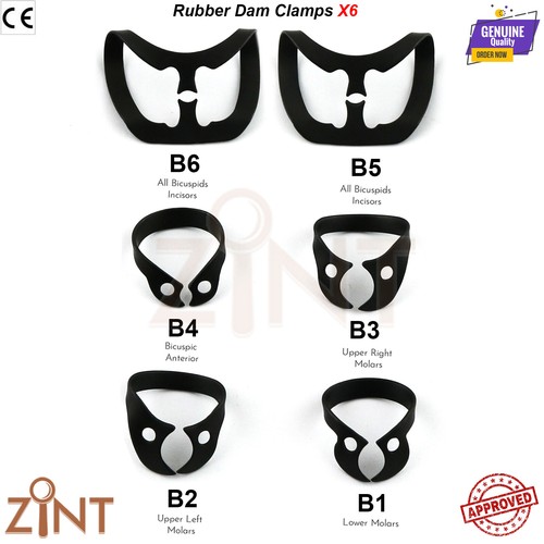 Dental Rubber Dam Clamps Brinker Tissue Retractors Universal Endodontic ...