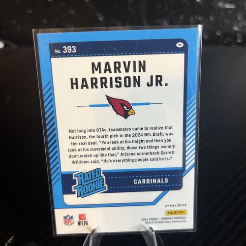 2024 DONRUSS OPTIC PREVIEW FOOTBALL MARVIN HARRISON JR. PINK RATED ...