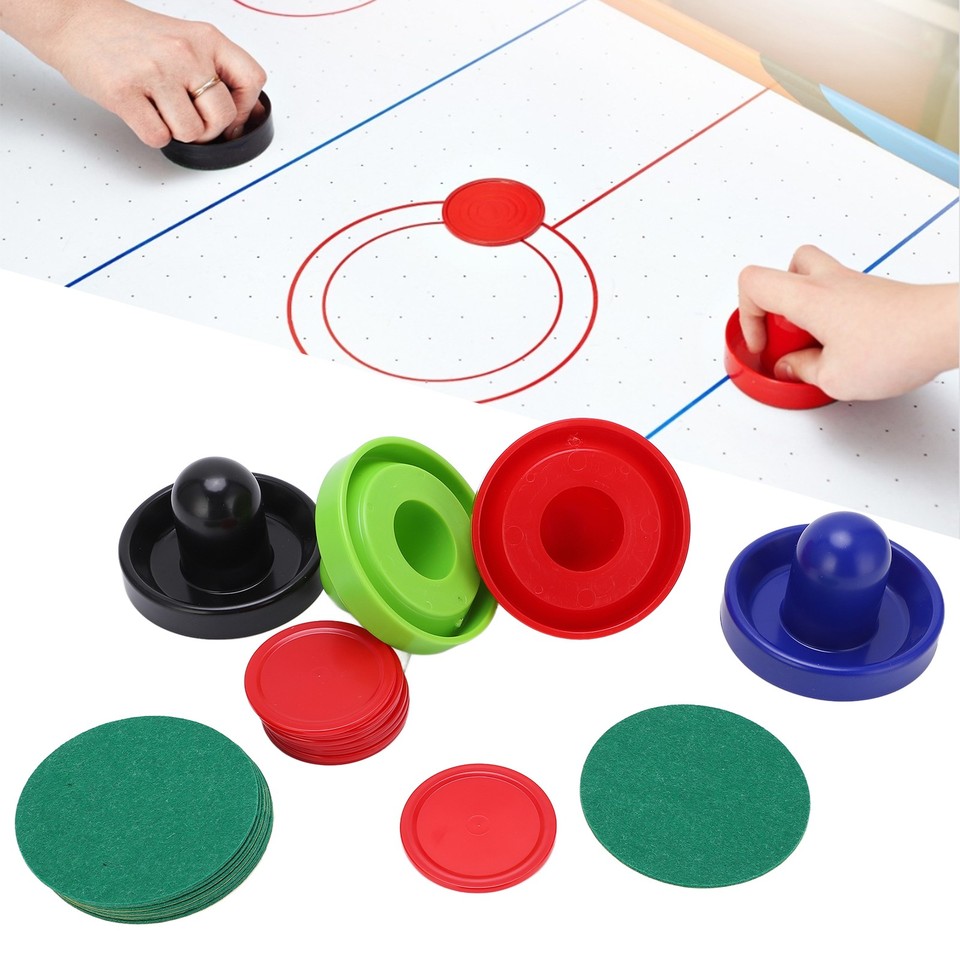 Multicolor Hockey Accessory Set Pushers Pucks Tables Game Pushers Pucks ...