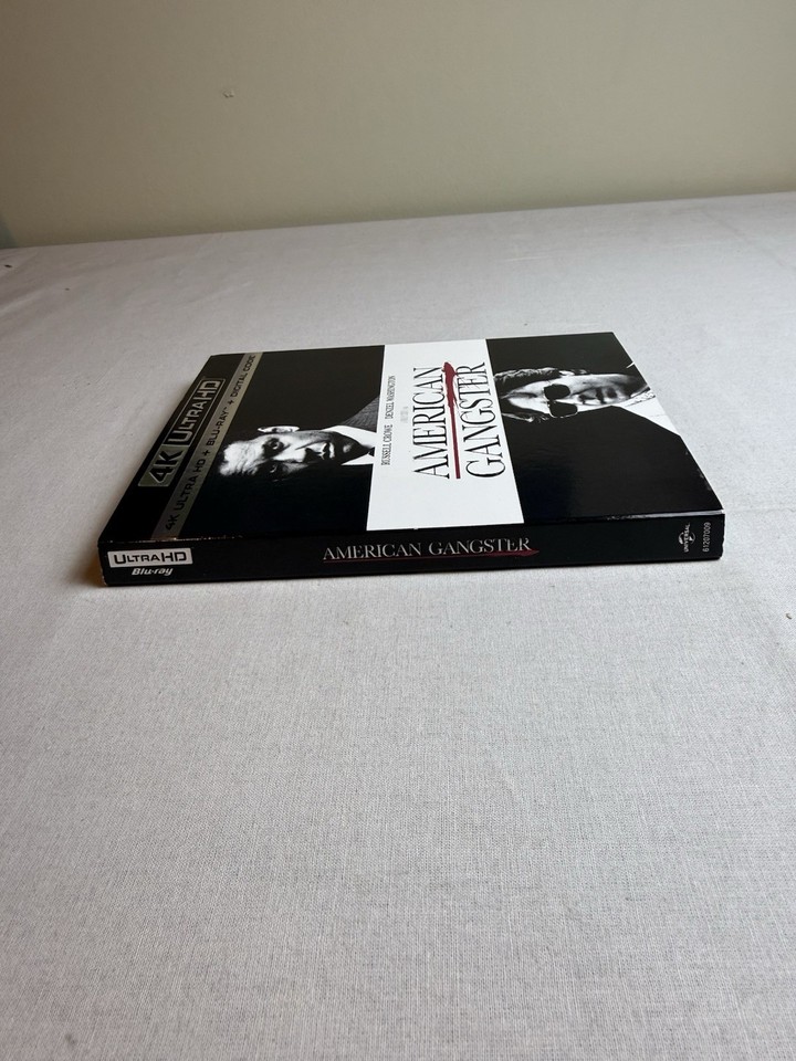 American Gangster (4K UHD, BluRay, 2007) w/ Rare OOP Slipcover Russell ...
