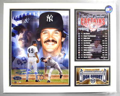 Ron Guidry Signed 8x10 Photograph Collage New York Yankees Captains ...