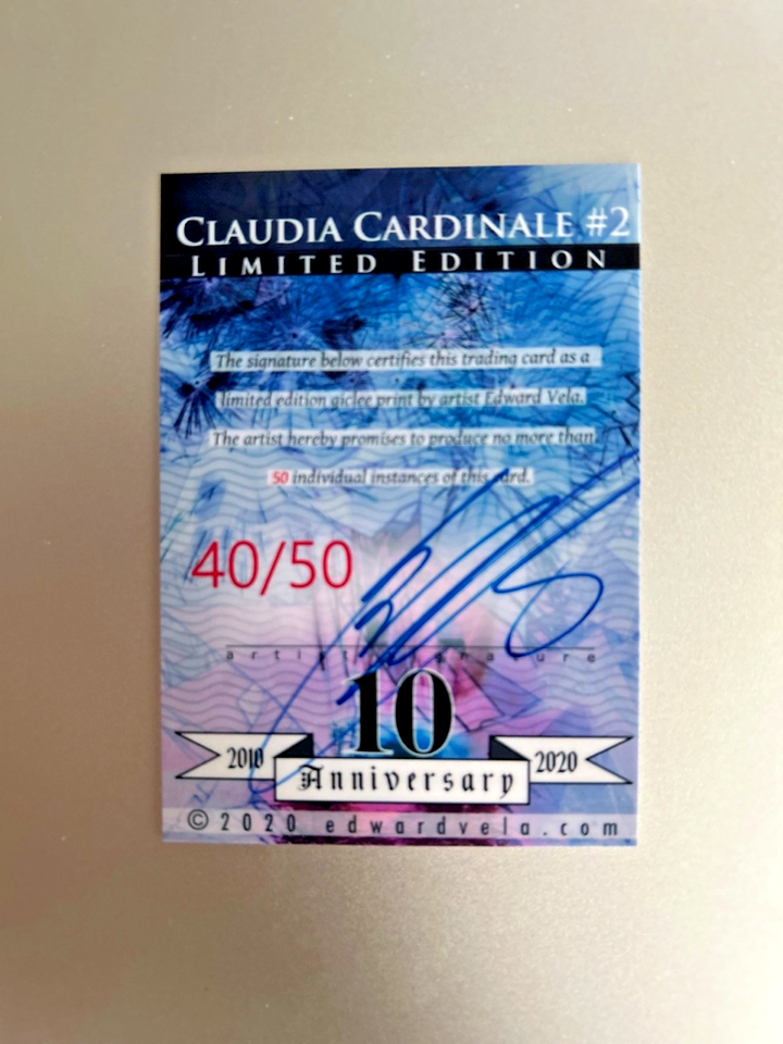 Claudia Cardinale #2 Art Card Limited 40/50 Vela Signed (Celebrities ...