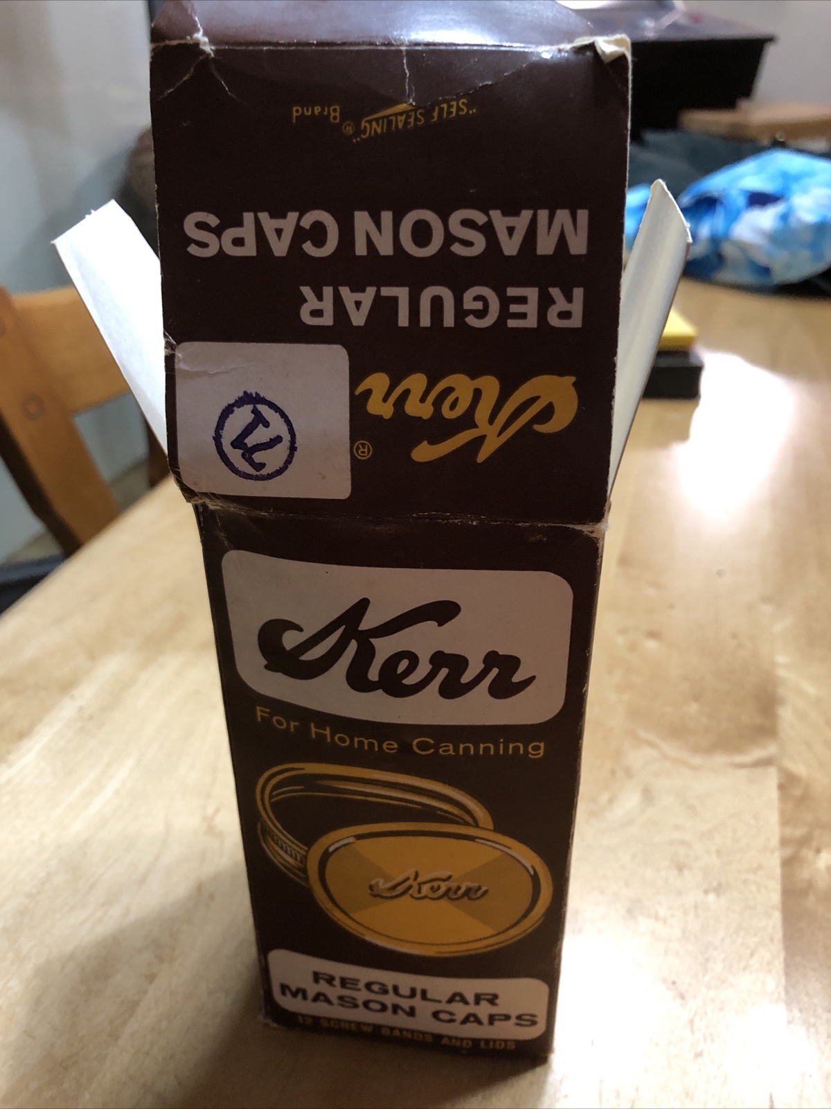 Vintage Kerr Regular Mason Caps for Home Canning, 12 Screw Bands and 12 ...