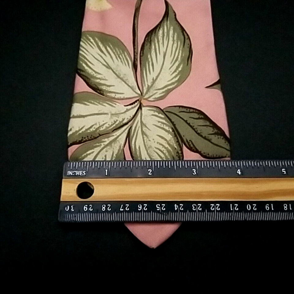 Vtg Colours Alexander Julian Luxury Tie Pink Floral Print Necktie 58" x ...