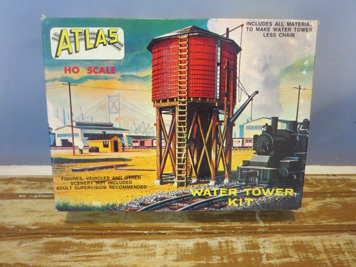 Atlas HO Scale Water Tower Model Kit # 703 New Open Box | eBay