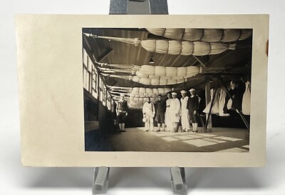 WW2 Era Photo U.S. Navy Sailors Standing Under Hammocks | eBay