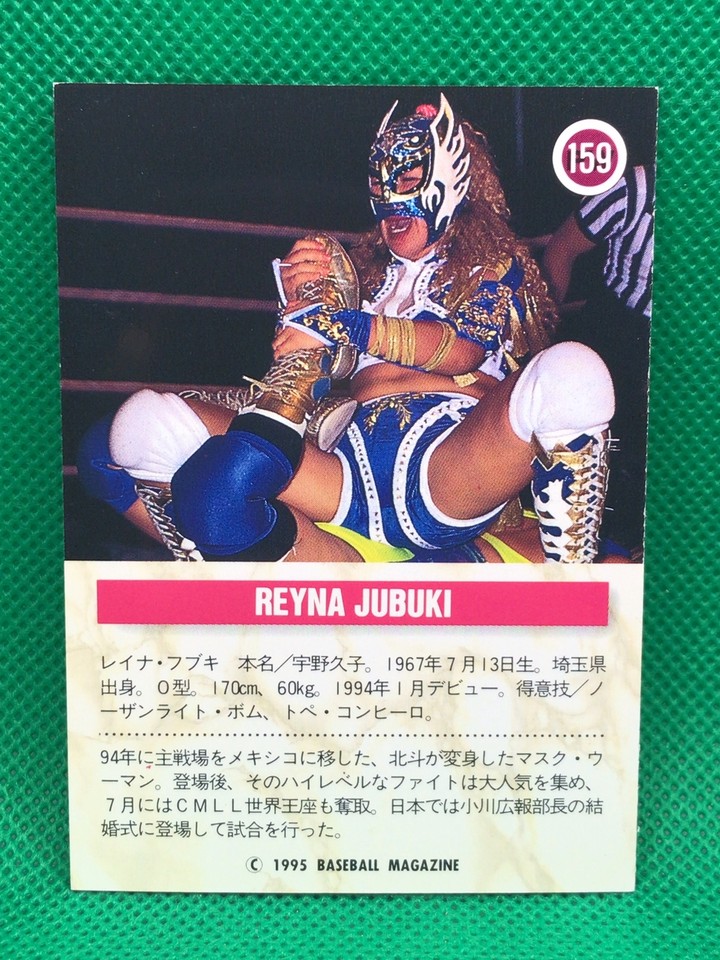 REYNA JUBUKI WOMEN'S Pro wrestling BBM Cards 1995 BANDAI Japan | eBay