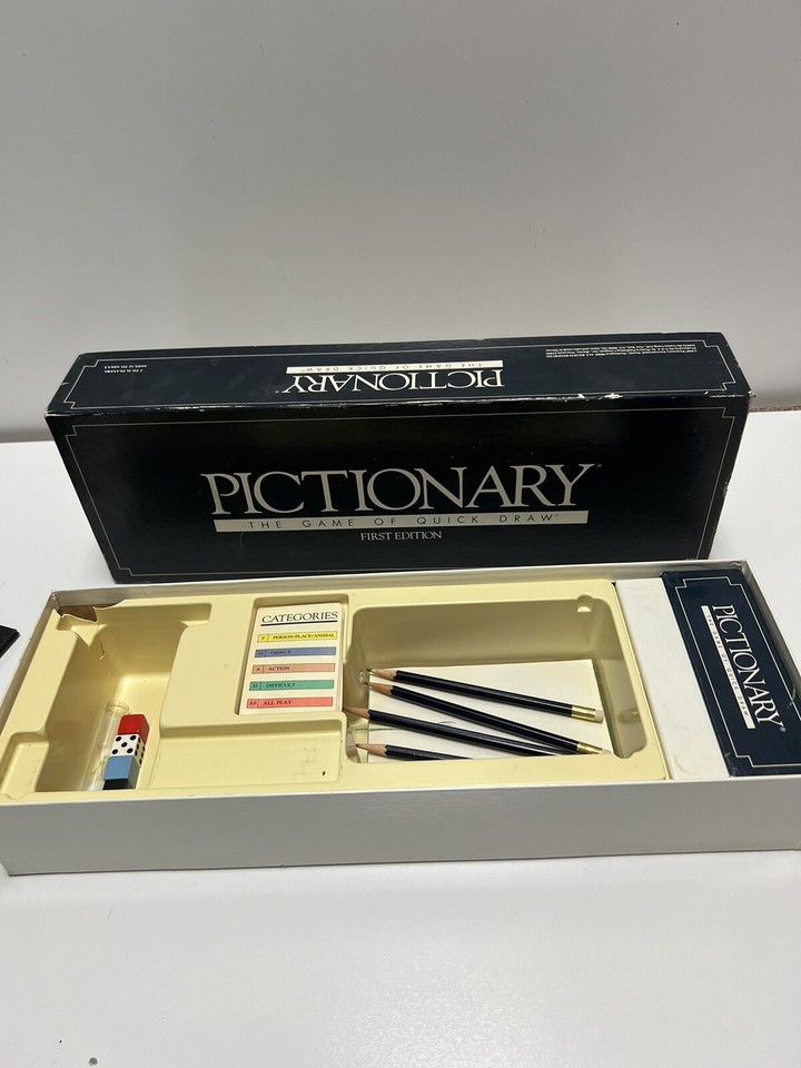 1985 Pictionary Board Game First Edition Vintage Please Read ...