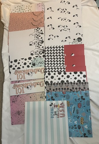 Disney Mickey And Dalmatians Themed Scrapbook Paper 12x12 Lot 20 Pieces ...
