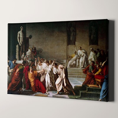 The Death of Julius Caesar Assassination of Caesar Rome Canvas Wall Art ...