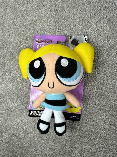 Vintage 6 Inch Power Puff Girls Bubbles Doll Stuffed Plushy Cartoon ...