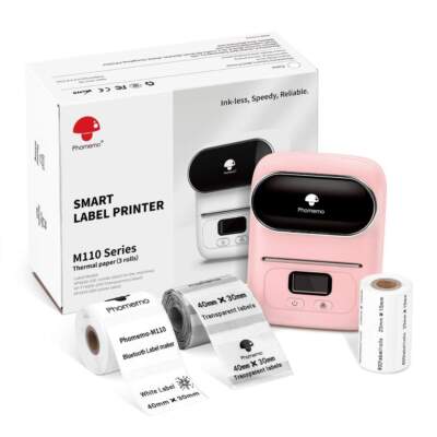 Label Printer M110 Thermal Bluetooth Wireless Address Label Maker ...
