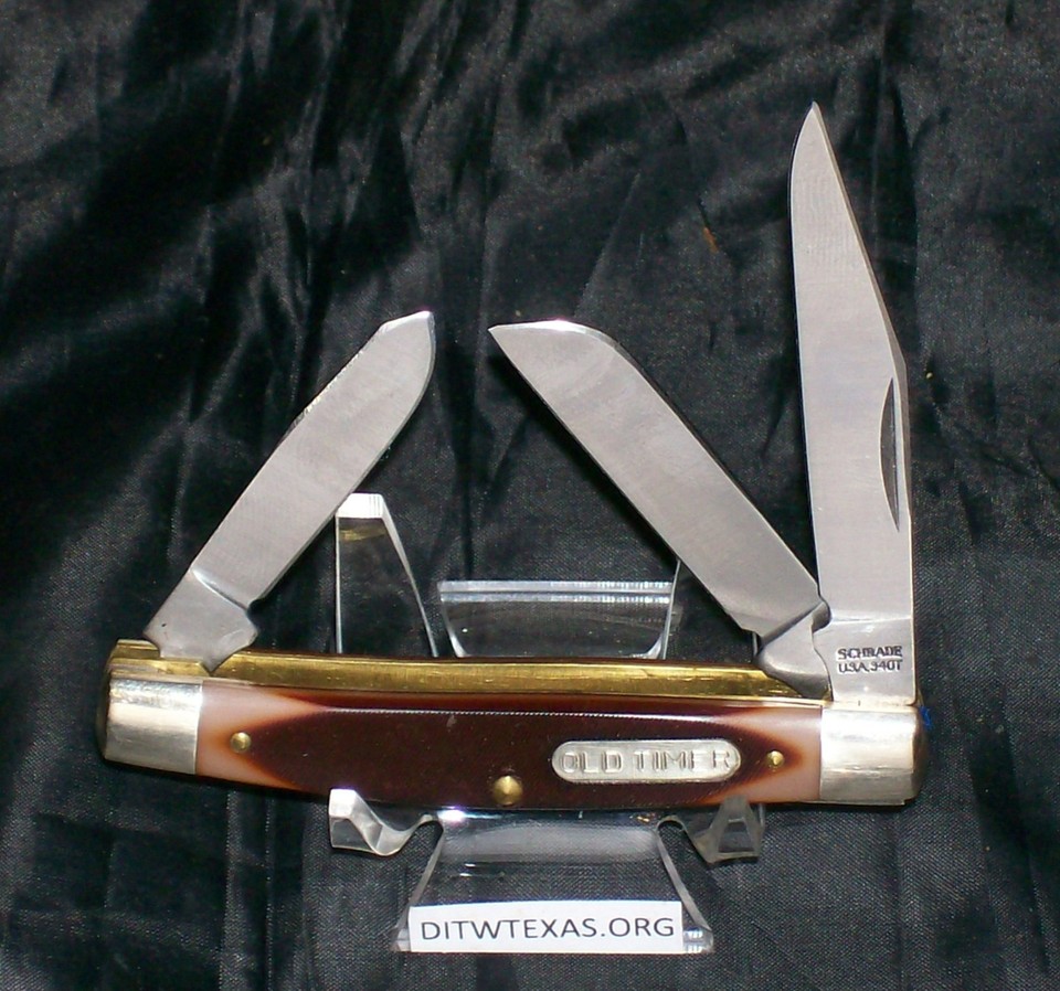 Schrade 152OT Knives Gift Set & 34OT "Bone Daddy Inscription" W ...