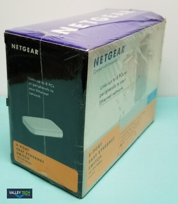 NETGEAR FS608 8-Port Fast Ethernet Switch New Open Box | eBay
