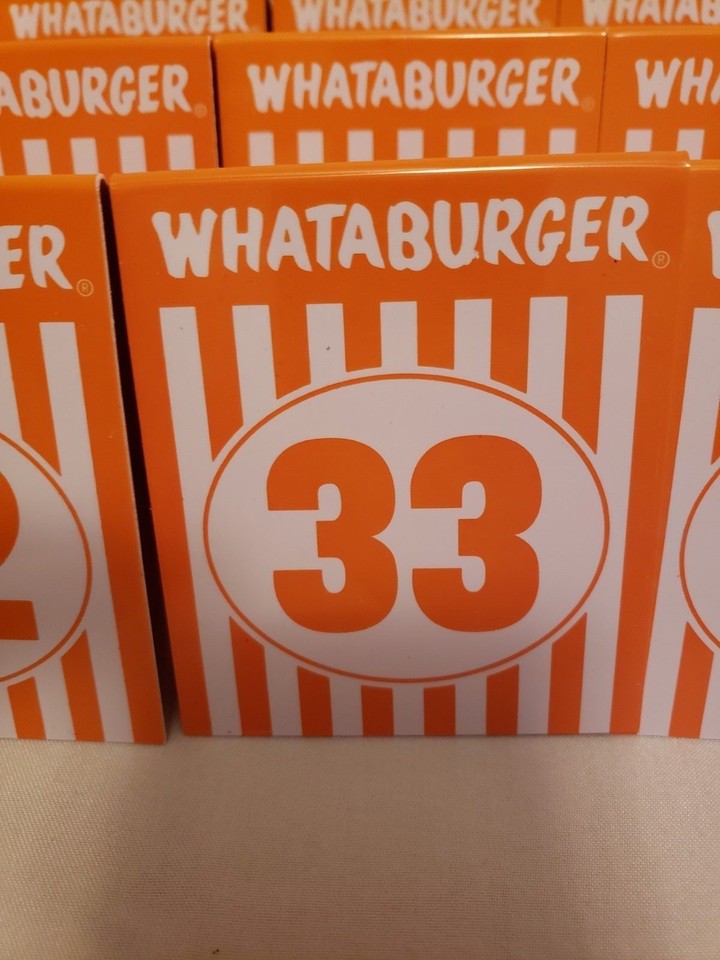 Individual WHATABURGER Restaurant Table Tent Numbers - Modern Glossy | eBay