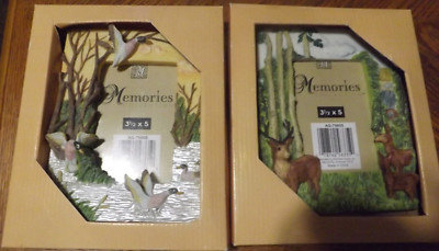 Deer Duck Hunting Picture 3D Frame Rustic Woodland for 3.5" x 5 ...