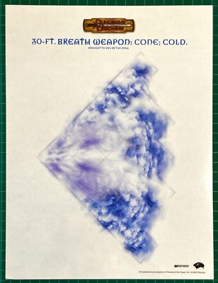 Dungeons & Dragons: 30-FT Breath Weapon: Cone Cold [ Overlay Tile ...