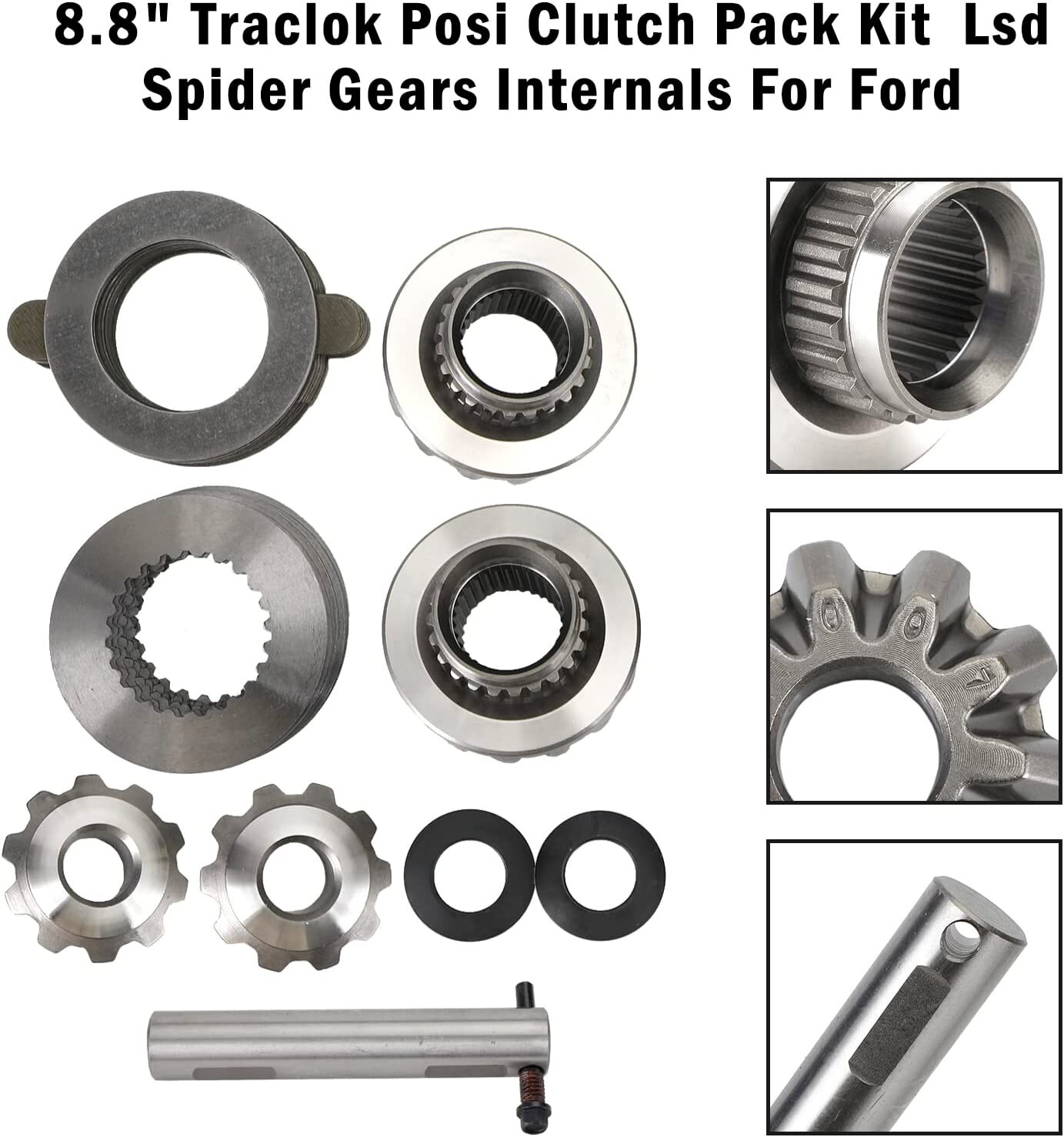 8.8" Traclok Posi Clutch Pack Kit Lsd Spider Gears For Ford 8.8" Truck ...