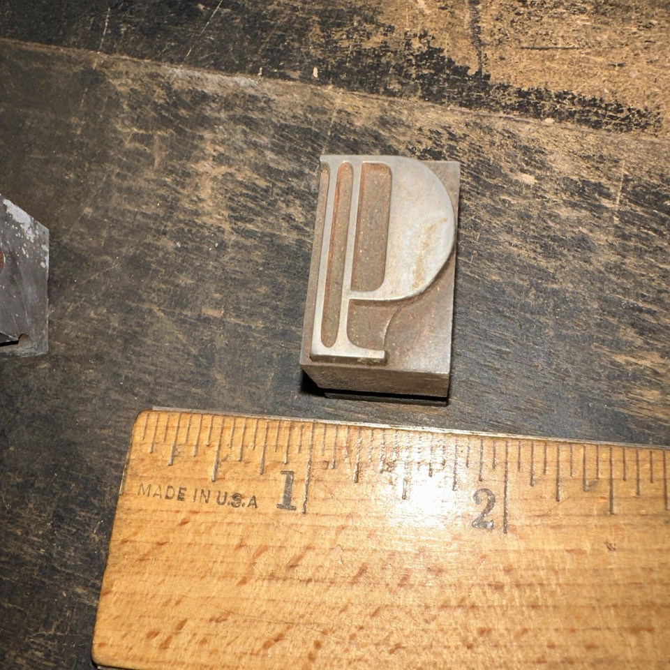 Print Blocks ( 4 Letter P ) Different Sizes Lead Blocks | eBay