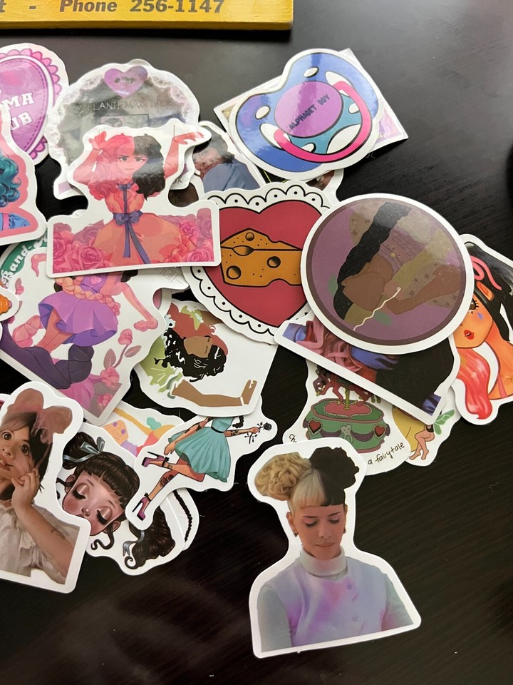 Melanie Martinez Stickers 60 pk Singer Stickers Mix Random Pink ...