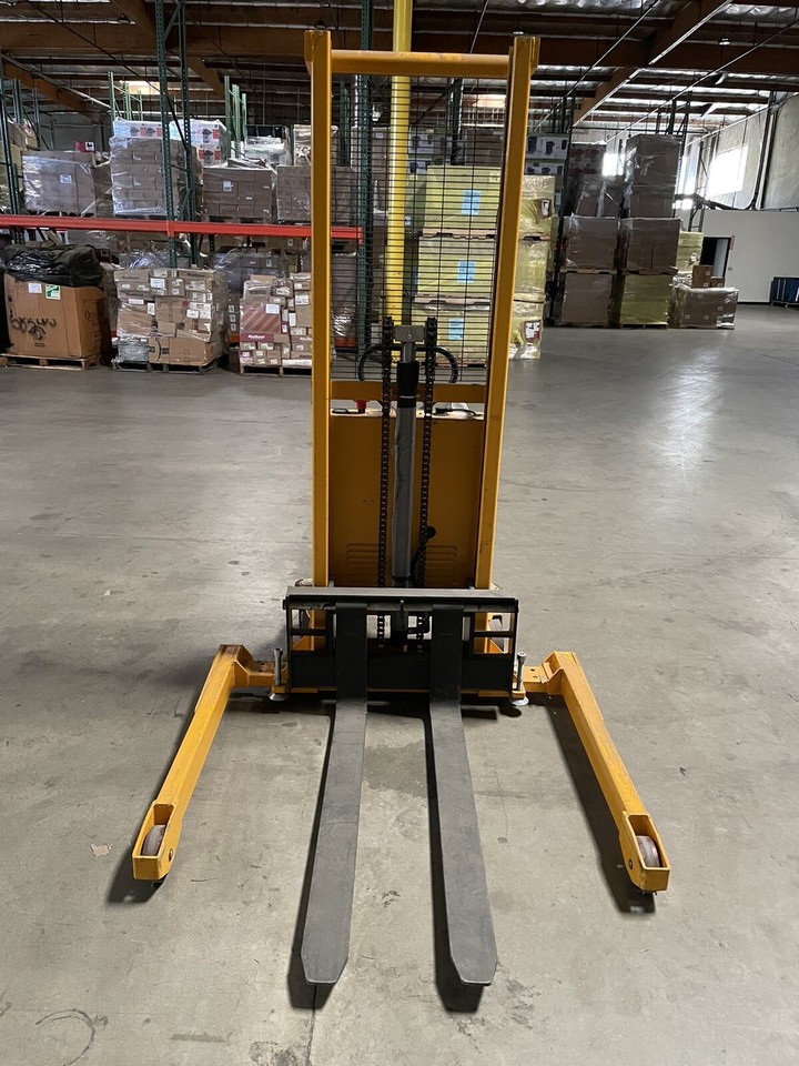 Semi-Electric Straddle Stacker - 63" Lift Uline H-5439 | eBay