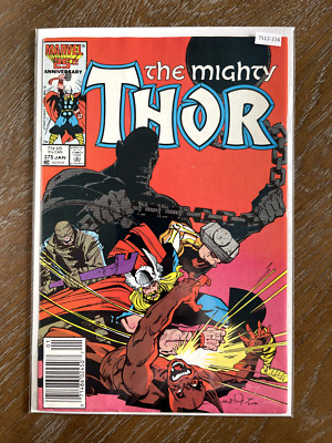 THE MIGHTY THOR #375 MARVEL COMIC BOOK NEWSSTAND 7.5 TS12-224 | eBay