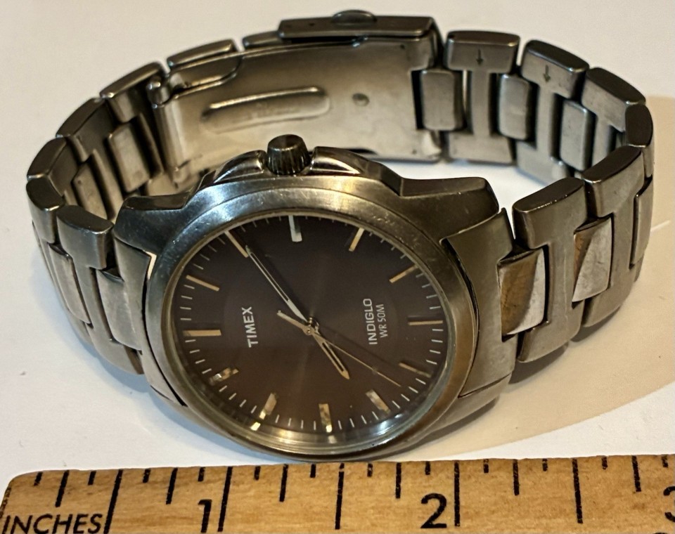 timex indiglo wr 50m Mens SS Running Watch | eBay